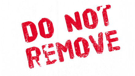 Do not remove rubber stamp Royalty Free Vector Image