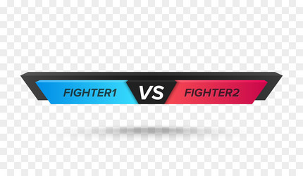 Versus sign battle scoreboard Royalty Free Vector Image