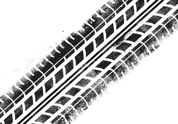 Grunge horizontal tire track mark Royalty Free Vector Image