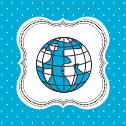 Global position design Royalty Free Vector Image