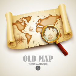 Old map Royalty Free Vector Image - VectorStock