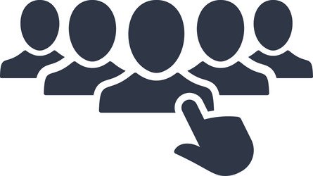 Staff selection icon Royalty Free Vector Image