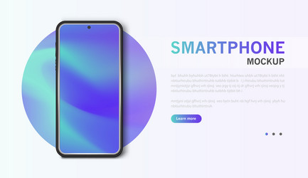 Smartphone mockup device ui ux mockup Royalty Free Vector