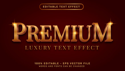 Editable text effect - cash back gold color 3d Vector Image