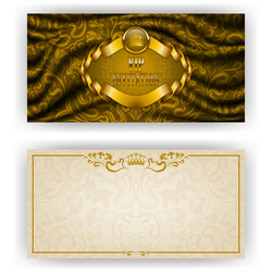 Elegant template for vip luxury invitation Vector Image