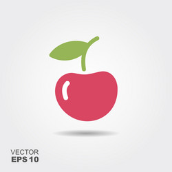 Cute cherry character cherry cartoon Royalty Free Vector