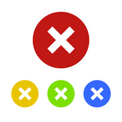 Hexagonal yes and no icon set Royalty Free Vector Image