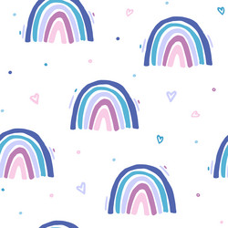 Hand drawn bright rainbow Royalty Free Vector Image