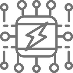 Power supply system smart electricity system Vector Image