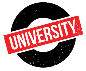 University rubber stamp Royalty Free Vector Image