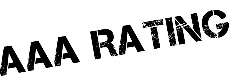 Aaa rating rubber stamp Royalty Free Vector Image