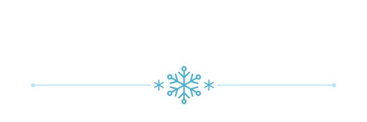 Divider with snowflake christmas winter frame Vector Image