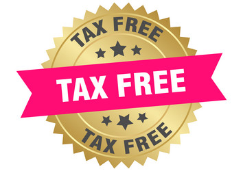 Free entry round isolated gold badge Royalty Free Vector