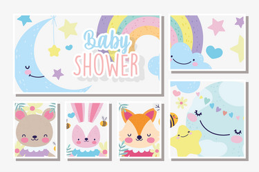 Rainbow Fox Vector Images (over 490)