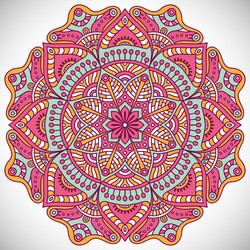Full color mandala Royalty Free Vector Image - VectorStock