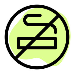 Smoke-free zone no smoking permitted here Vector Image