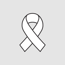 Awareness ribbon icon ribbon icon Royalty Free Vector Image