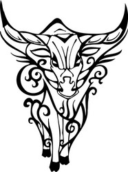 Bull design Royalty Free Vector Image - VectorStock