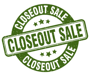 Closeout sale stamp Royalty Free Vector Image - VectorStock