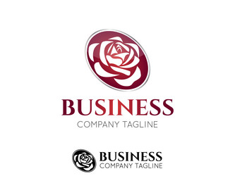 Abstract rose logo design Royalty Free Vector Image