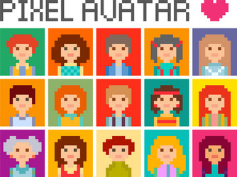 8 Bit Avatar Vector Images (over 560)