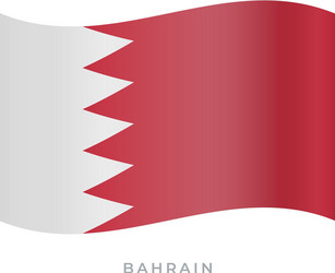 Crossed and waving flags of benin and bahrain Vector Image