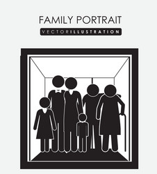 Family portrait design Royalty Free Vector Image