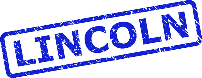 Lincoln watermark stamp Royalty Free Vector Image