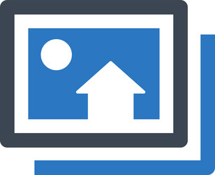 Picture icon simple minimal 96x96 pictograph Vector Image