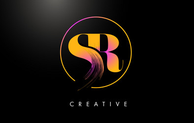 S r logo sr letter design Royalty Free Vector Image