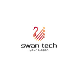 Swan logo icon Royalty Free Vector Image - VectorStock