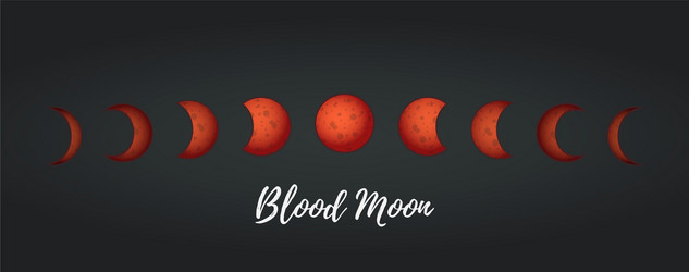 Blood Red Moon Vector Images (over 170)