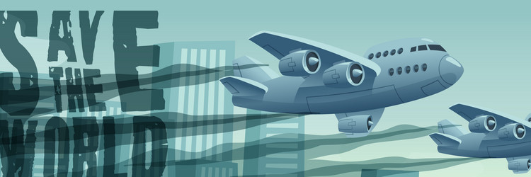 Poster design for stop pollution with children Vector Image