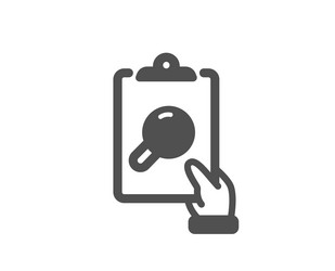 Inspect icon onsearch sign Royalty Free Vector Image