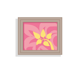 Interior design picture frame Royalty Free Vector Image