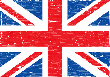 Grunge Union Jack Flag Royalty Free Vector Image