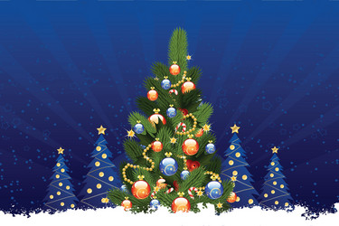 Silk christmas tree Royalty Free Vector Image - VectorStock