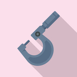 Vernier micrometer icon simple precision Vector Image