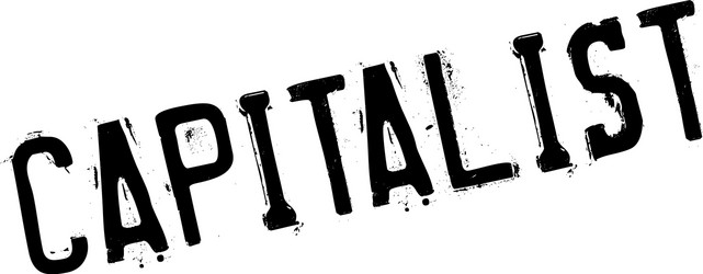 Capitalist rubber stamp Royalty Free Vector Image