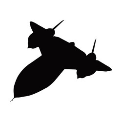 Typhoon jet silhouette Royalty Free Vector Image