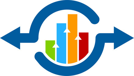 Minimal set of share idea bar diagram and face Vector Image