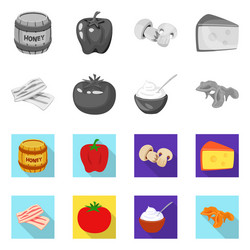 Design taste and product symbol set Royalty Free Vector