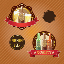 Bar labels Royalty Free Vector Image - VectorStock