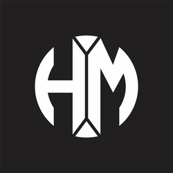 Pc monogram logo with sharped shape design Vector Image