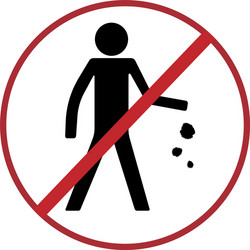 No Littering Sign Vector Images (over 3,500)