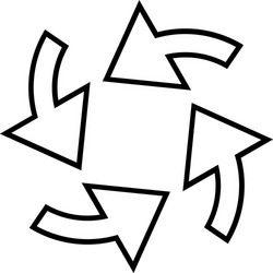 Rotation stroke icon Royalty Free Vector Image