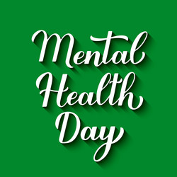 Mental health matters calligraphy hand lettering Vector Image