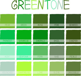 Color Names Tone Vector Images (over 110)
