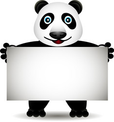 Cartoon Horse with Blank Sign Royalty Free Vector Image