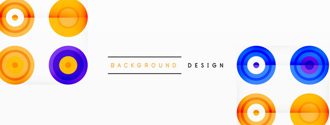 Eye-catching background of colorful circles Vector Image